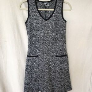 R wear Rampage | Dresses | Heather Black White Bias Trim Pocket Knit ...